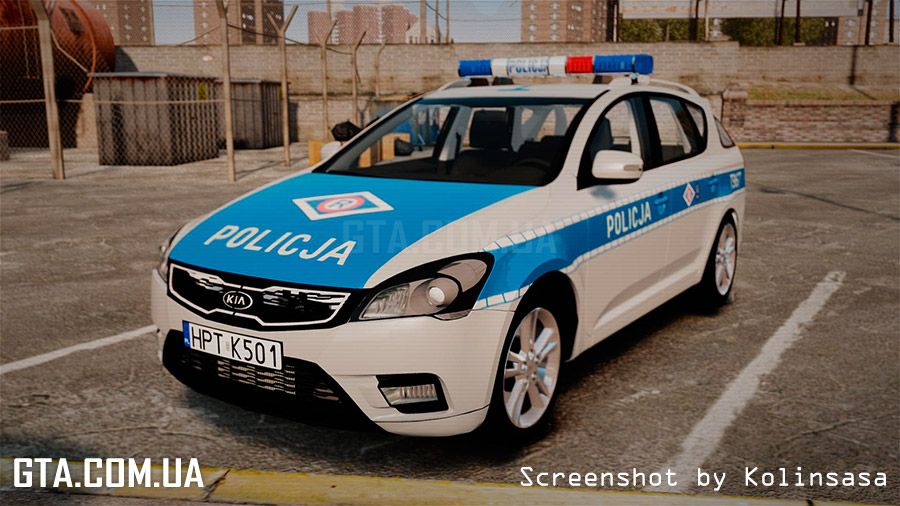 Kia Ceed 2011 SW Polish Police [ELS] скачать для GTA 4